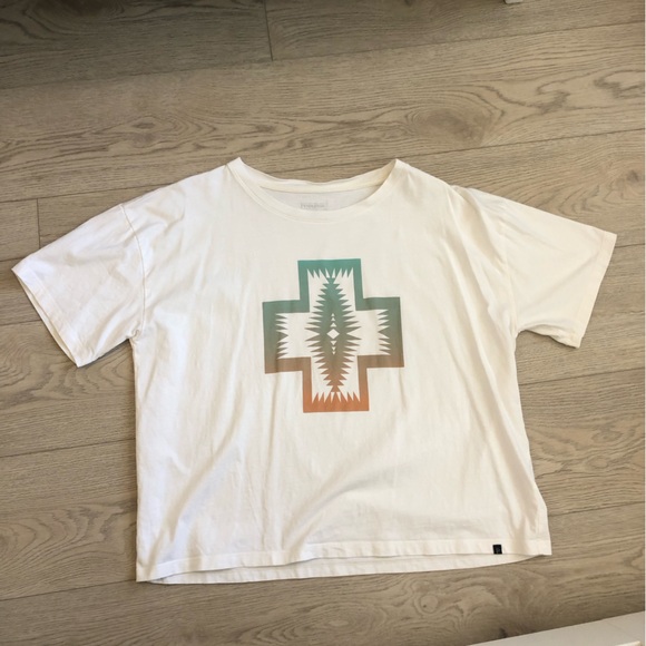 Pendleton | Tops | Pendleton Deschutes Harding Graphic Cropped Tee ...